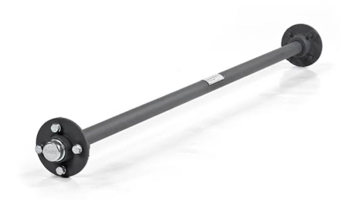 40mm Round Unbraked Axle 1400mm-1750mm - Trailer Spares & Services